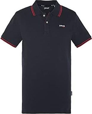 Schott NYC Polo Schott Will ref 52972 Marine - Bleu - S