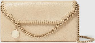 Stella McCartney Falabella Wallet-On-Chain Crossbody, Woman, Gold