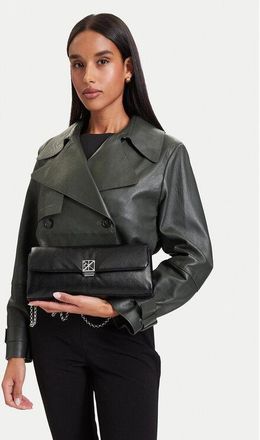 Calvin Klein Handtasche Emblem Hw Padded Clutch LV04F1240G Schwarz