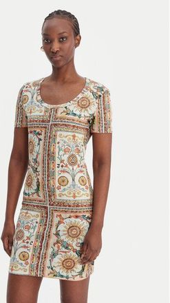 Just Cavalli Kleid f&uuml;r den Alltag 80PAOE02 CJ112 Beige Slim Fit