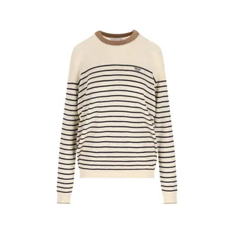 Prada Striped Button-detail Sweater