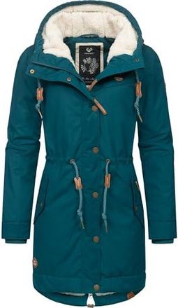 Ragwear Canny Veste dhiver pour Dame avec Capuche Vert Foncé22 XXL