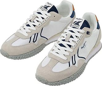 Pepe Jeans London Homme Holland Serie 1 ECO Basket, White, 39 EU