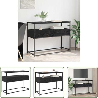 vidaXL vidaXL Eingangsbereich - Konsolentisch Schwarz Eichen-Optik 100 x 40 x 75 cm