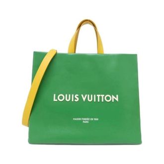 Louis Vuitton unisex, Pre-owned, Vert, Taille: ONE Size Sac fourre-tout Vintage Pre-owned