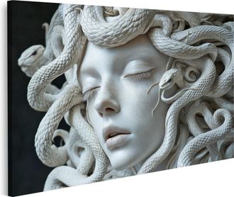 Islandburner Prime Bild auf Leinwand Marmorbüste mit Schlangenhaar inspiriert von der Medusa Mythologie Bilder Wandbilder Poster