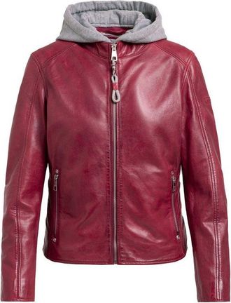 soccx Lederjacke mit Rei&szlig;verschluss an den Einschubtaschen