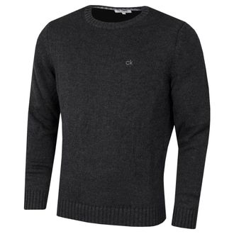 Calvin Klein Herren Chunky Pullover mit Rundhalsausschnitt - Charcoal Marl - XXXL