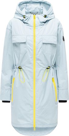 Marikoo Damen Mantel &Uuml;bergangsjacke Tr&uuml;ffelbonbon mit Kapuze