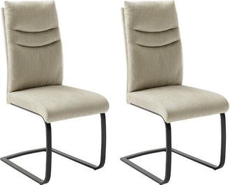 M&ouml;belando Freischwinger >GIBARA< 2er Set, Schwingstuhl GIBARA mit Griff? modernes Design, Vintage-Veloursoptik und Robustes Gestell. Belastbar bis 120 kg, Ma&szlig;e: