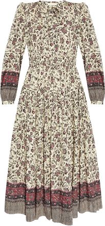 Ulla Johnson robe Mona &agrave; coupe mi-longue - Tons neutres