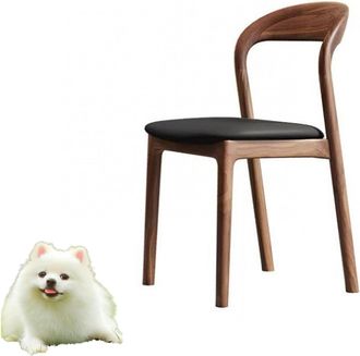 Generic Klassische Holzstühle für Esszimmer Starke und langlebige Massive Holzstühle Schwarz 81 * 43 * 46cm