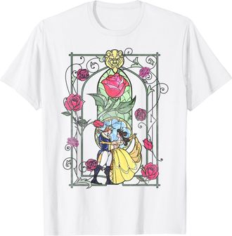 Disney Glasmalerei Die Sch&ouml;ne und das Biest T-Shirt