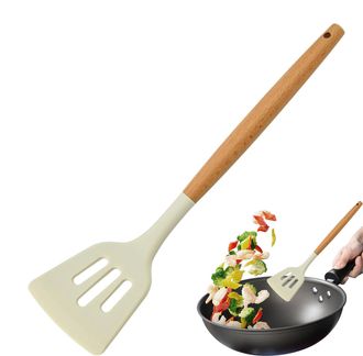 Generic Kochutensilien aus Silikon - Schauml&ouml;ffel | Antihaftbeschichtete, gro&szlig;e, solide Spatel | Schlitzspatel aus Silikon | Suppenkelle aus Silikon | Antihaf