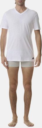 adidas Performance Poloshirt T-Shirt Basic V-Neck 3P (Packung, 3-tlg., 3er-Pack)