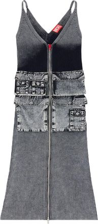 Diesel M-Melti Midikleid - Grau