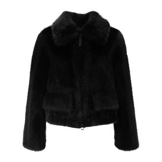 Bully Veste en fausse fourrure - Femme - Vestes - Noir - Taille: 40 FR
