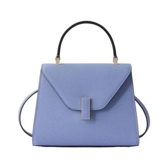 Valextra Femme, Sacs, Bleu, Taille: ONE Size Iside Top Handle Mini Bag