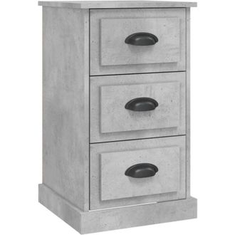 vidaXL Nachttisch Betongrau 39x39x67 cm Holzwerkstoff Vidaxl