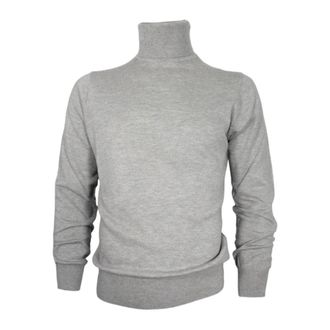Cashmere Company Slim Fit Kaschmir Pullover in Grau - - Knitwear - Herren - Grau - 2XL