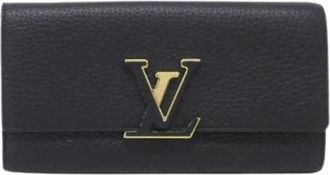 Louis Vuitton Pre-owned Portefeuille long Capucines Taurillon - Femme - Pre-owned - Noir - Taille: ONE Size