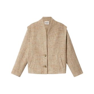 Isabel Marant Drogo Jacke - - Jackets - Damen - Beige - 2XS