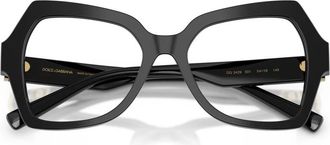 Dolce & Gabbana Femme, Accessoires, Noir, Taille: 52 MM Dg3429 Optical Frame
