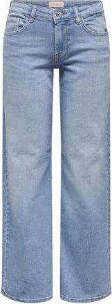 Only Onljudy-O LW Wide Leg DNM Tai433 Noos, Bleu Jeans Clair, L