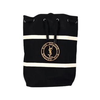 Saint Laurent Pre-owned Canvas Bucket Bag - - Pre-owned - Damen - Schwarzk - ONE SIZE