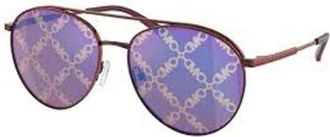 Michael Kors Femme, Accessoires, Brun, Taille: ONE Size Lunettes de soleil &agrave; monture m&eacute;tallique avec protection UV