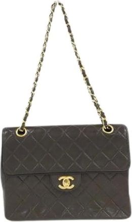 Chanel Sac bandouli&egrave;re vintage Pre-owned - Femme - Pre-owned - Noir - Taille: ONE Size