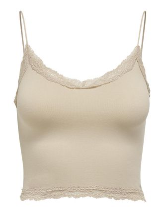 Only ONLVICKY LACE Seamless Cropped TOP NOOS