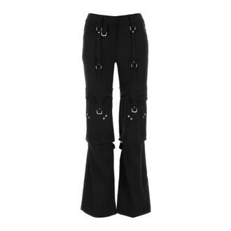 Off-white Cargohose aus Wollmischung - - Trousers - Damen - Schwarzk - XS