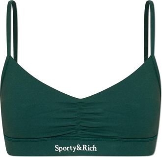 Sporty & Rich Femme, Tops, Vert, Taille: 38 FR Sports Top With Logo