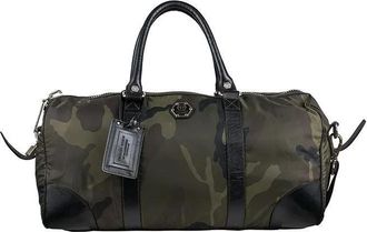 Philipp Plein Koffer - Cylindrical Khaki Nylon Travel Bag - Gr. unisize - in Schwarz - f&uuml;r Damen