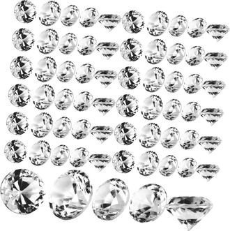 Cabilock 500 Stück Klare Acryl Strasssteine 3 8mm Diamantförmige Vasenfüller Tischdekoration für Hochzeit Party und Wohnraum