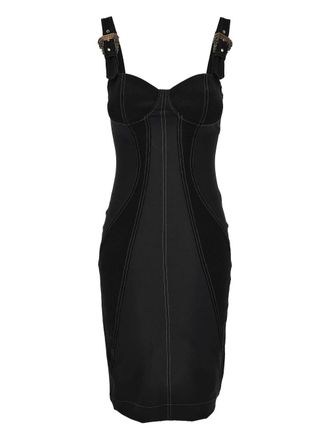 Versace Jeans Couture robe à détails de coutures - Noir