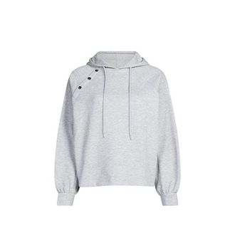 Vila Sweat Vikana &agrave; capuche en coton m&eacute;lang&eacute;