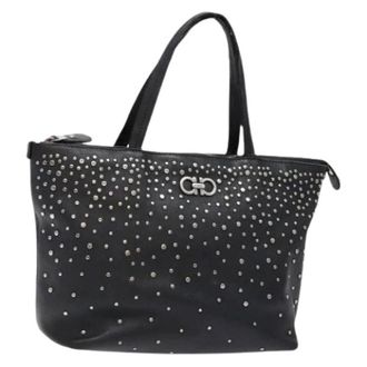 Ferragamo Pre-owned Cuir sacs-main - Femme - Pre-owned - Noir - Taille: ONE Size