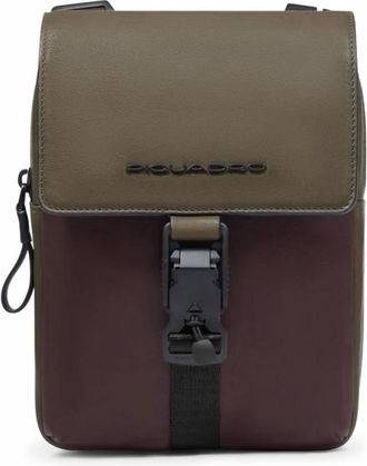 Piquadro Homme, Sacs, Vert, Taille: ONE Size Harper Crossbody Bag