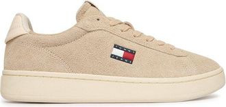 Tommy Jeans Sneakers Logo Suede Archive EN02985 Beige