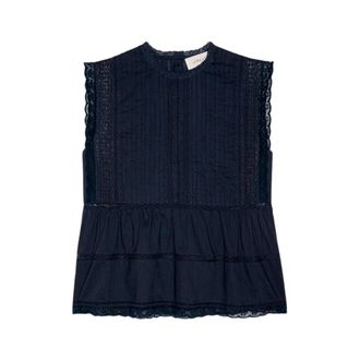 The Great. Sonnet Top - - Tops - Damen - Blau - S