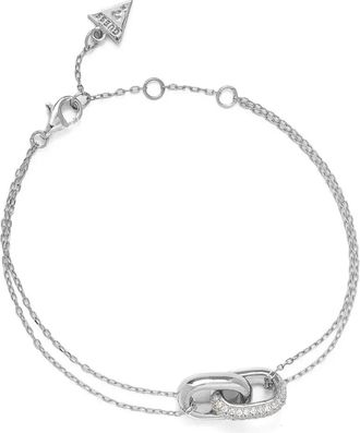 Guess Co link chain bracelet - Silber