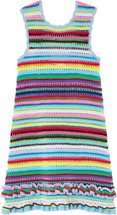 Ganni Femme, Robes, Multicolore, Taille: 40 FR Robe Ray&eacute;e au Crochet