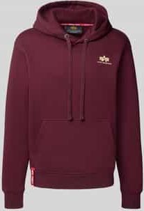 Alpha Industries Hoodie mit Logo und K&auml;nguru-Tasche