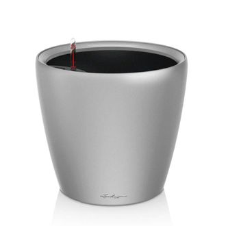 Lechuza Pflanztopf Classico LS 28 Silber metallic 16048