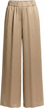 PESERICO Femme, Pantalons, Brun, Taille: 44 FR Pantalon Palazzo
