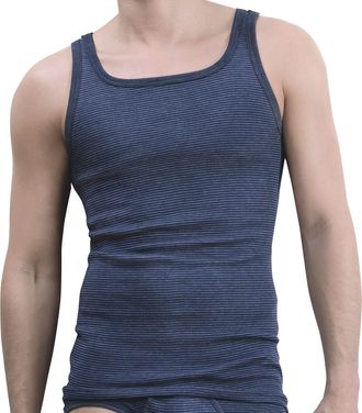 Ammann Herren Shirt Untershirt Jeans Unterhemd, Farbe:Navy, Artikel:-22 dunkelblau, Größe:10