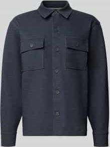 Guess Regular Fit Hemdjacke aus elastischem Viskose-Mix