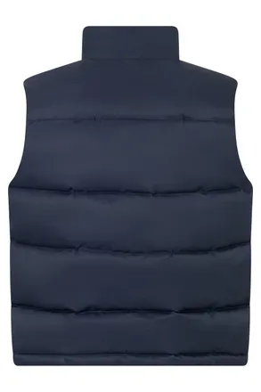 Dr&ocirc;le de Monsieur Mens Padded Gilet Navy Polyamide Waistcoats & Gilets